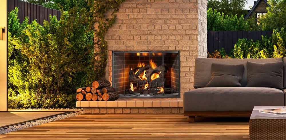 Exterior Wood Burning Fireplaces Drawings Residential Outdoor